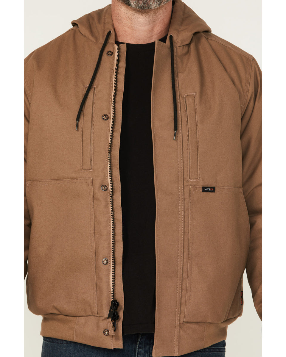 Men's FR Hooded Bomber Work Jacket – Hawx